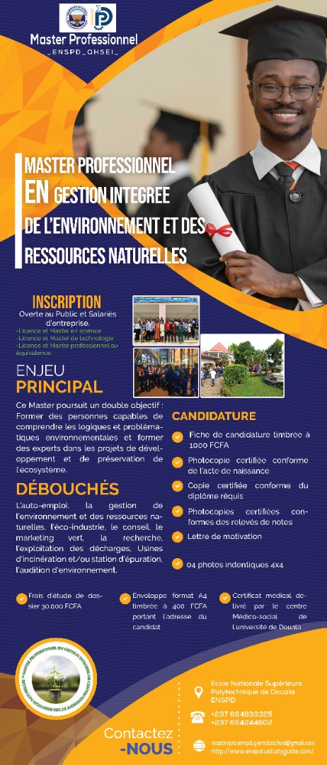 Site ENSPD : Notre département Master Pro